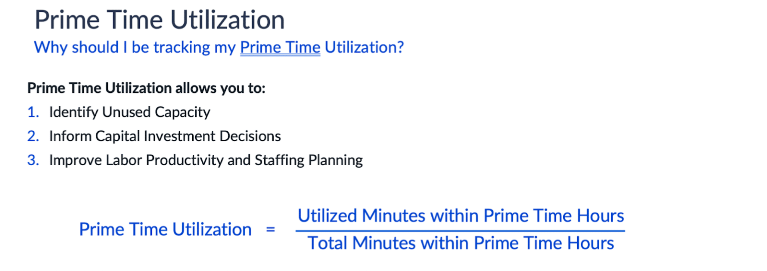 Why Focus on Operating Room Prime Time Utilization